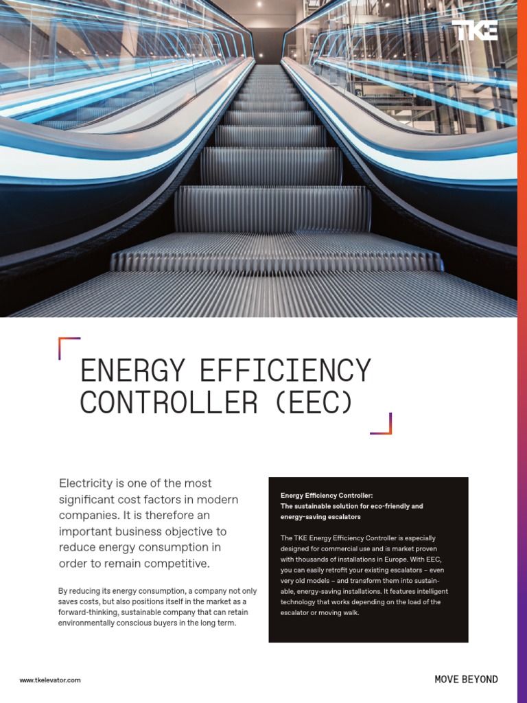 Energy Efficiency Controller Escalator Factsheet Ea en | PDF | Efficient Energy Use | Energy ...