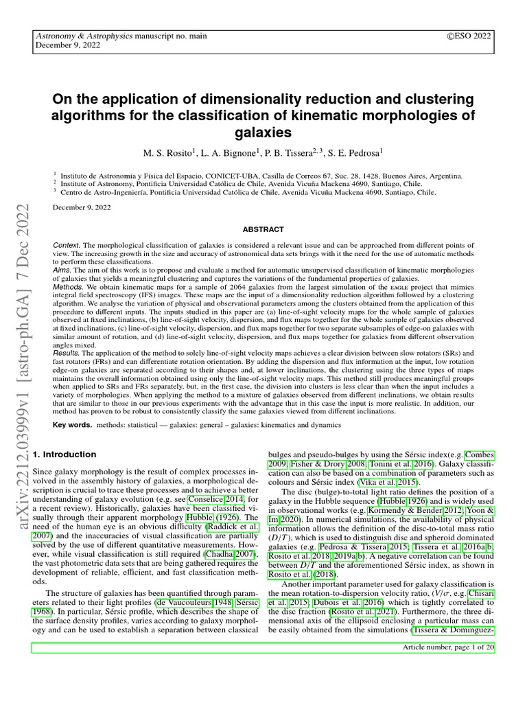 On The Application Of Dimensionality Reduction And Clustering Algorithms For The Classification