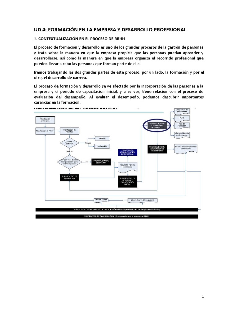 UD 4 Formación y Desarrollo | PDF | Business | Evaluación