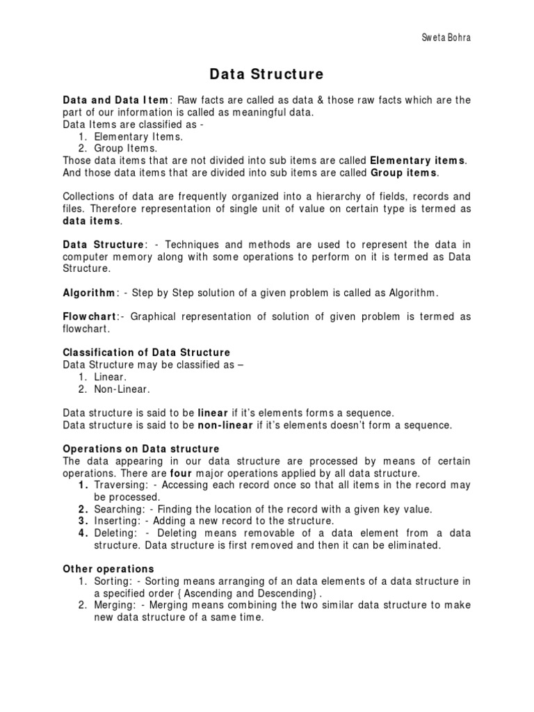 Data Structure Bca Array Linkedlist Download Free Pdf Array Data Structure Pointer 