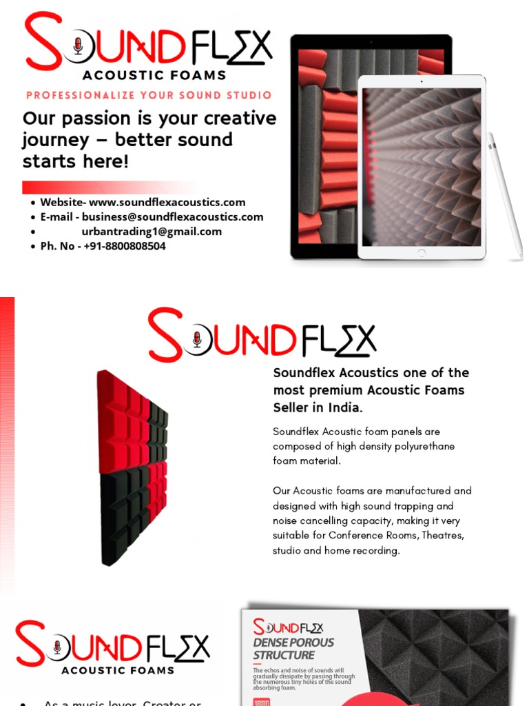 Soundflex Acoustics Brochure | PDF | Classical Mechanics | Sound