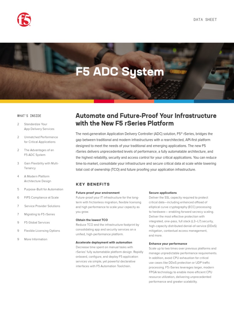 f5 Application Delivery Controller System Rseries Data Sheet | PDF | Information Age ...