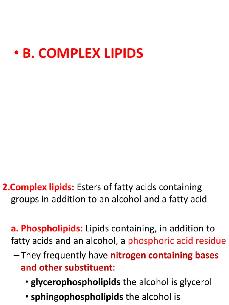 Chemistry of COMPOUND Lipids. | PDF | Lipid | Phospholipid