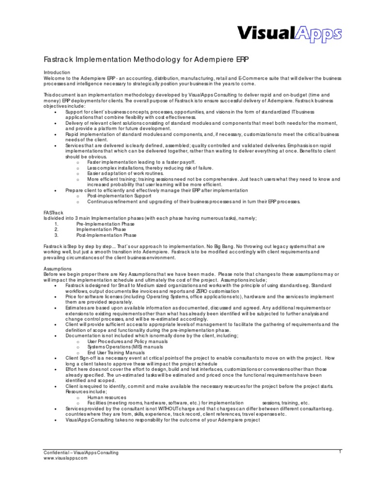 Sample Open Source Erp Implementation Template | PDF | Enterprise ...