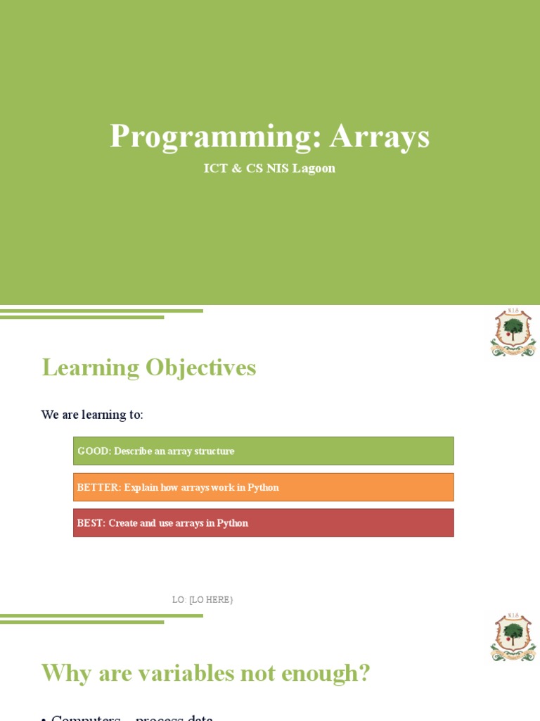 Arrays | PDF | Array Data Structure | Computer Programming Arrays | PDF | Array Data Structure | Computer Programming