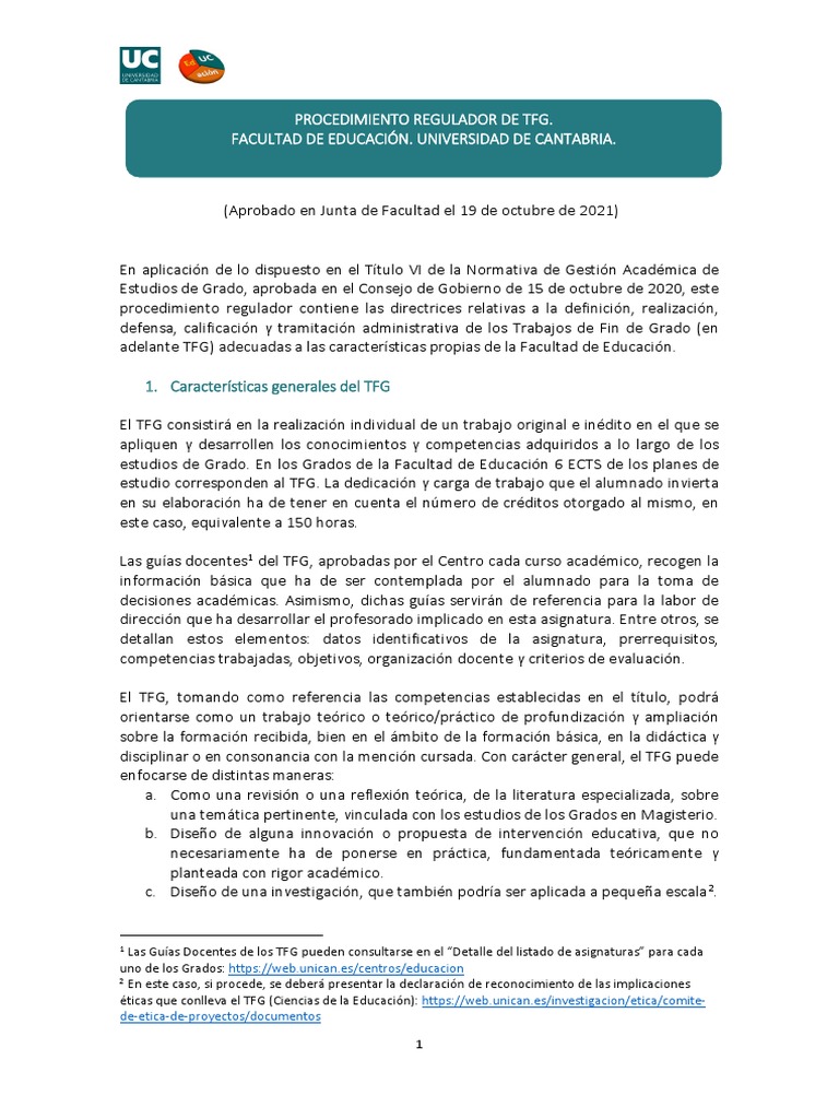 Procedimiento TFG | PDF | Ciencia cognitiva | Cognición