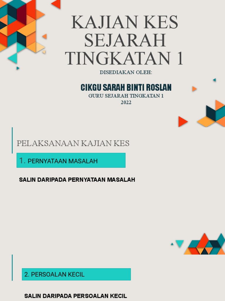 Kajian Kes Sej t1 2022 | PDF