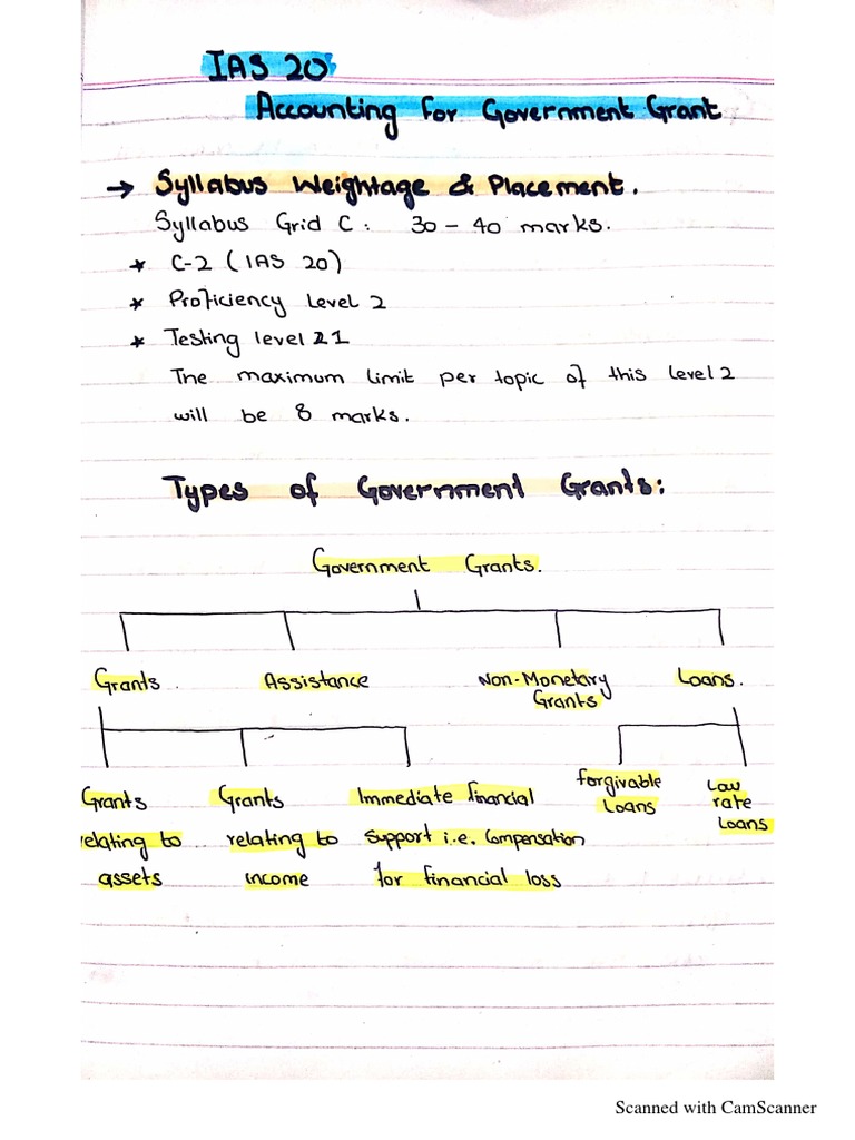 Ias 20 (Government Grants) | PDF