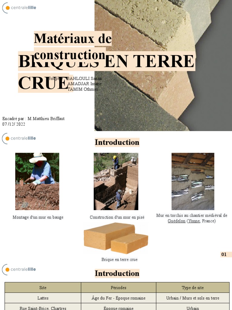Brique en Terre Crue (2) | PDF | Ciment | Matériaux