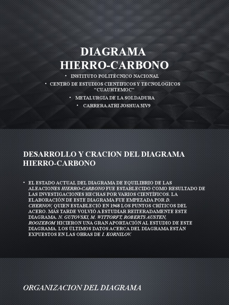 Presentacion Diagrama Hierro - Carbono | PDF
