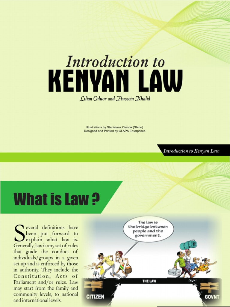 Overview of Kenyan Law Sources | PDF | Precedent | Crime & Violence