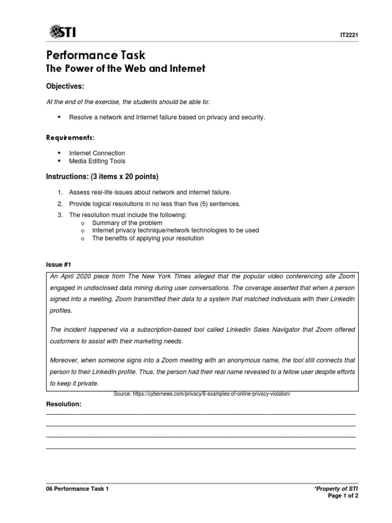 06 Performance Task 1 | PDF | Internet | Phishing