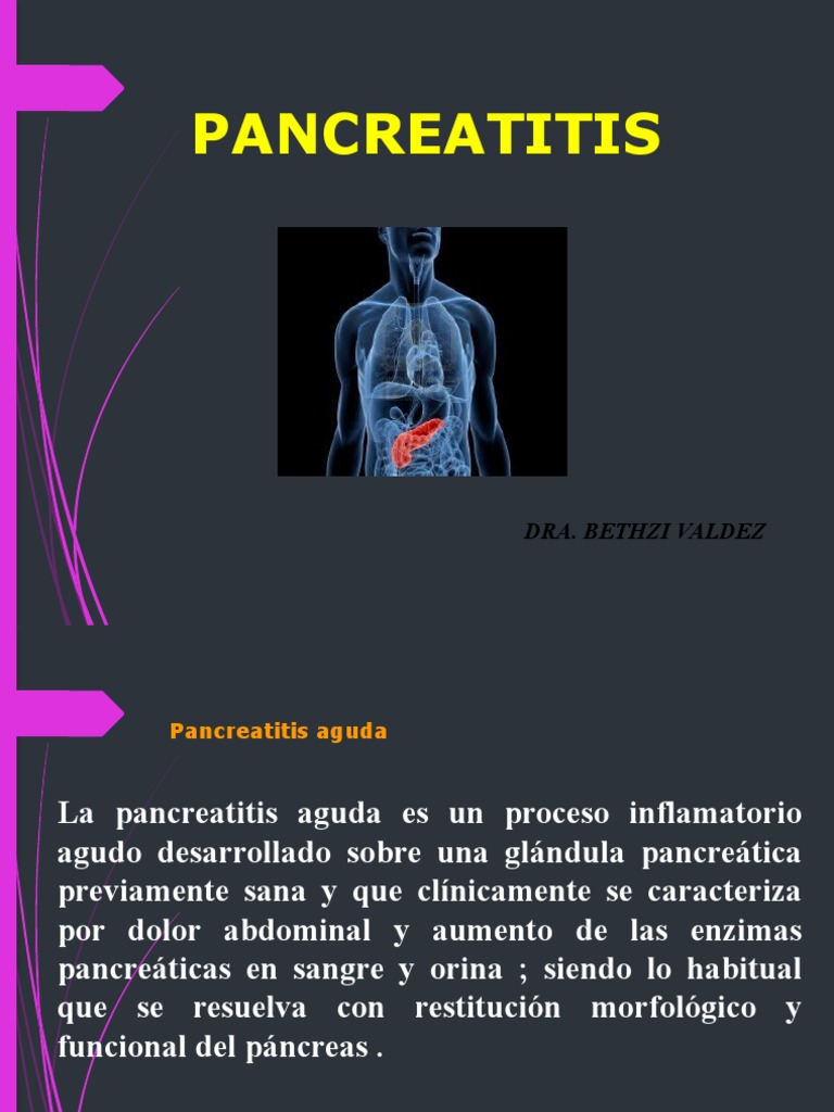 Pancreatitis Aguda: Diagnóstico y Tratamiento | PDF | Páncreas | Especialidades Medicas