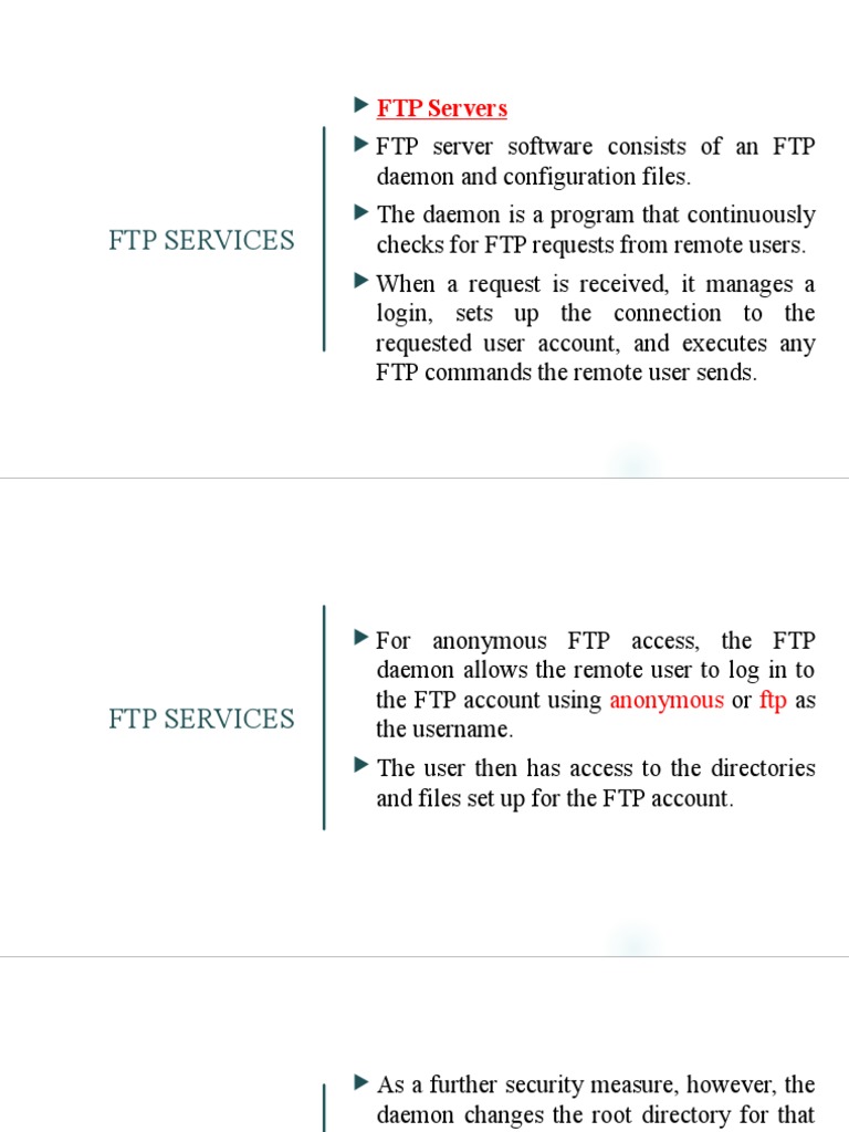 FTP Server Management and Configuration | PDF | File Transfer Protocol ...