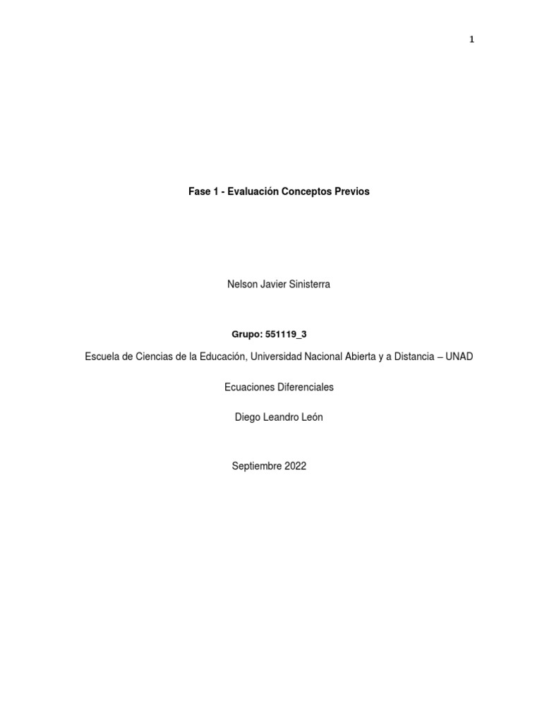 Fase 1 Evaluacion de Conceptos Previos | PDF | Integral | Funciones y mapeos