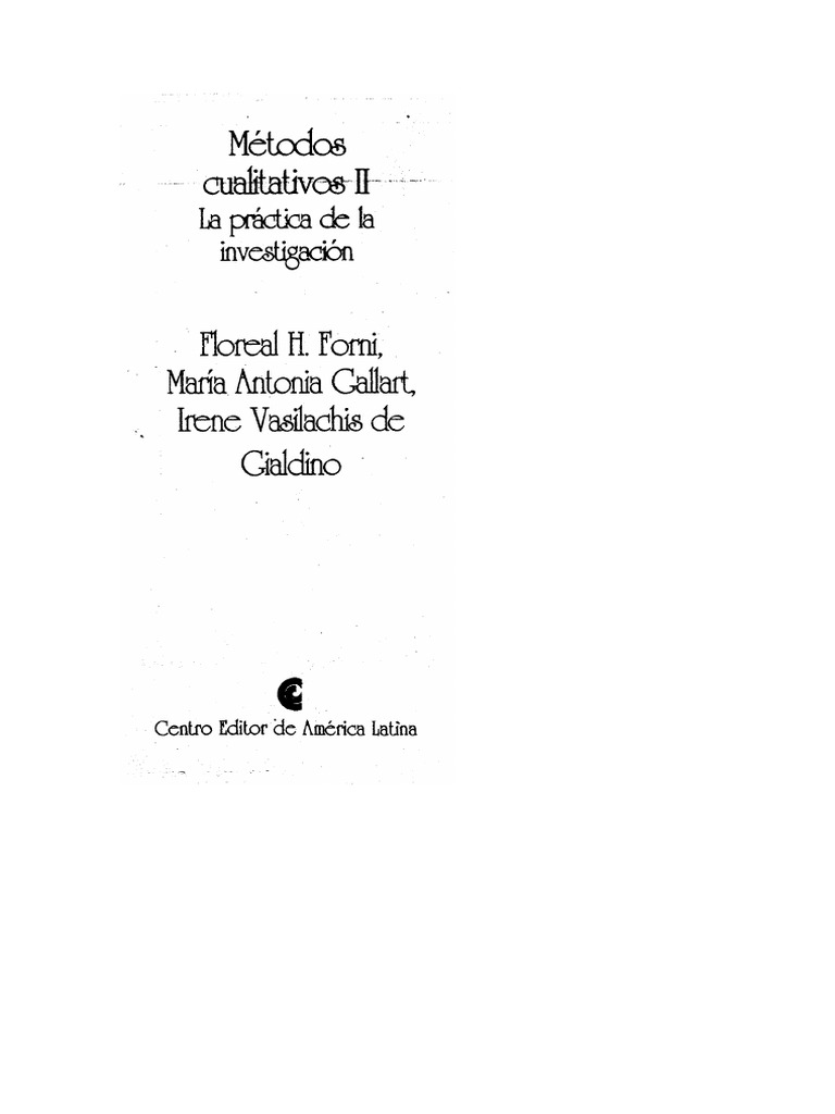 La Integracion de Metodos y La Metodologia Cualitativa | PDF La Integracion de Metodos y La Metodologia Cualitativa | PDF