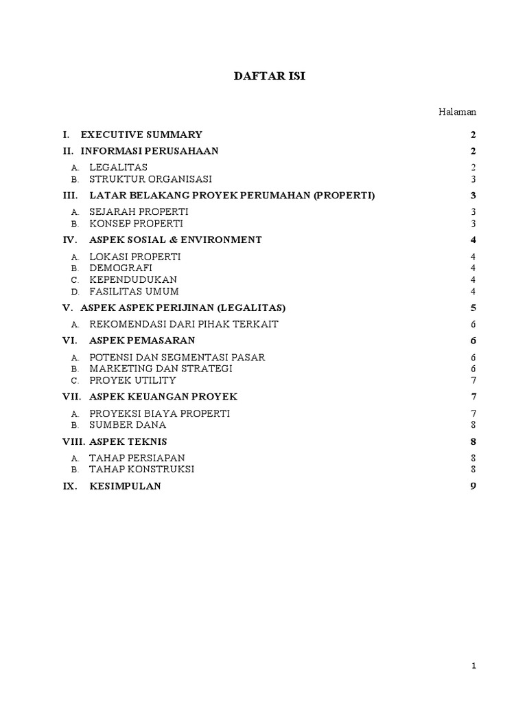 Proposal Perumahan 2019 | PDF