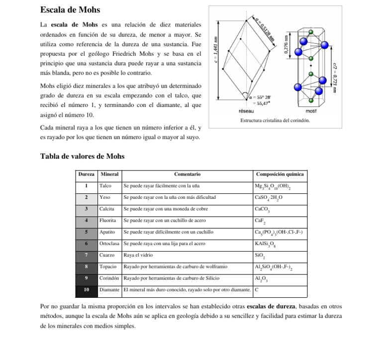 Escalas de Dureza 1 Escalas de Dureza Es | PDF