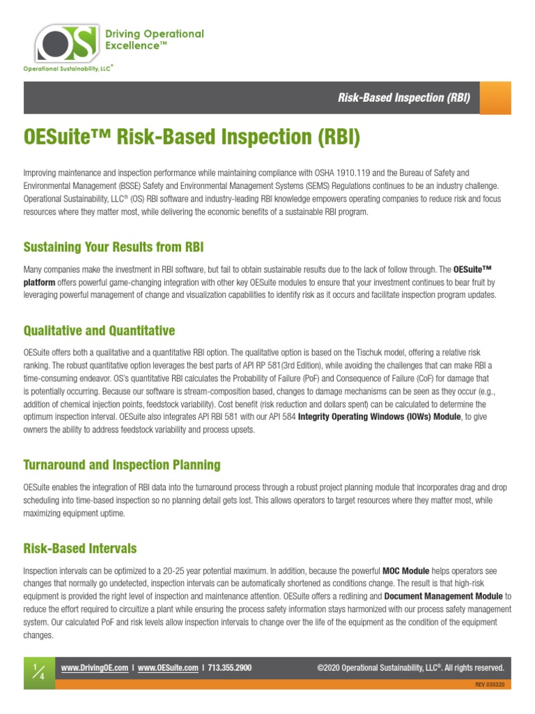 Risk Based Inspection | PDF | Risk | Computing