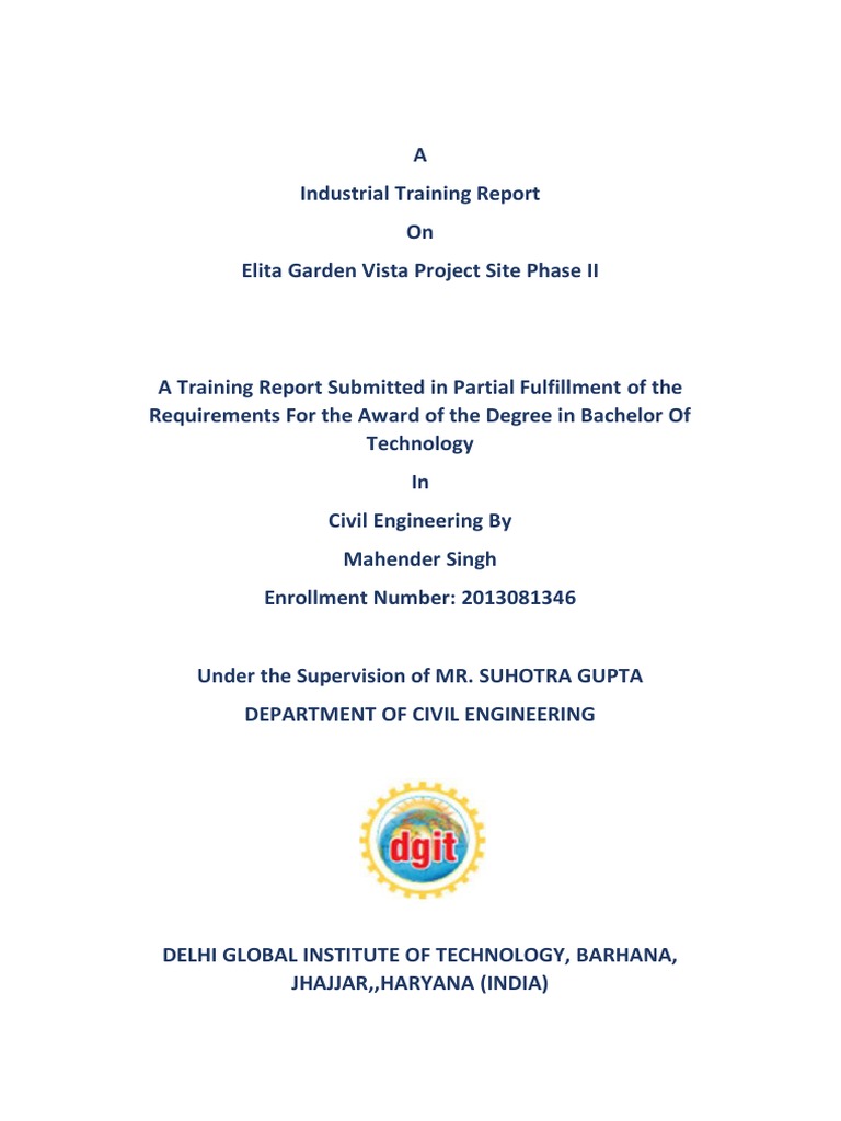 Industrial Project File | PDF