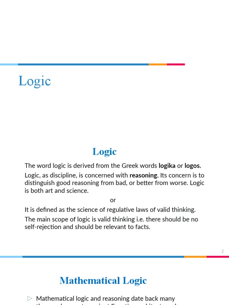 Logic Pdf Logic Contradiction