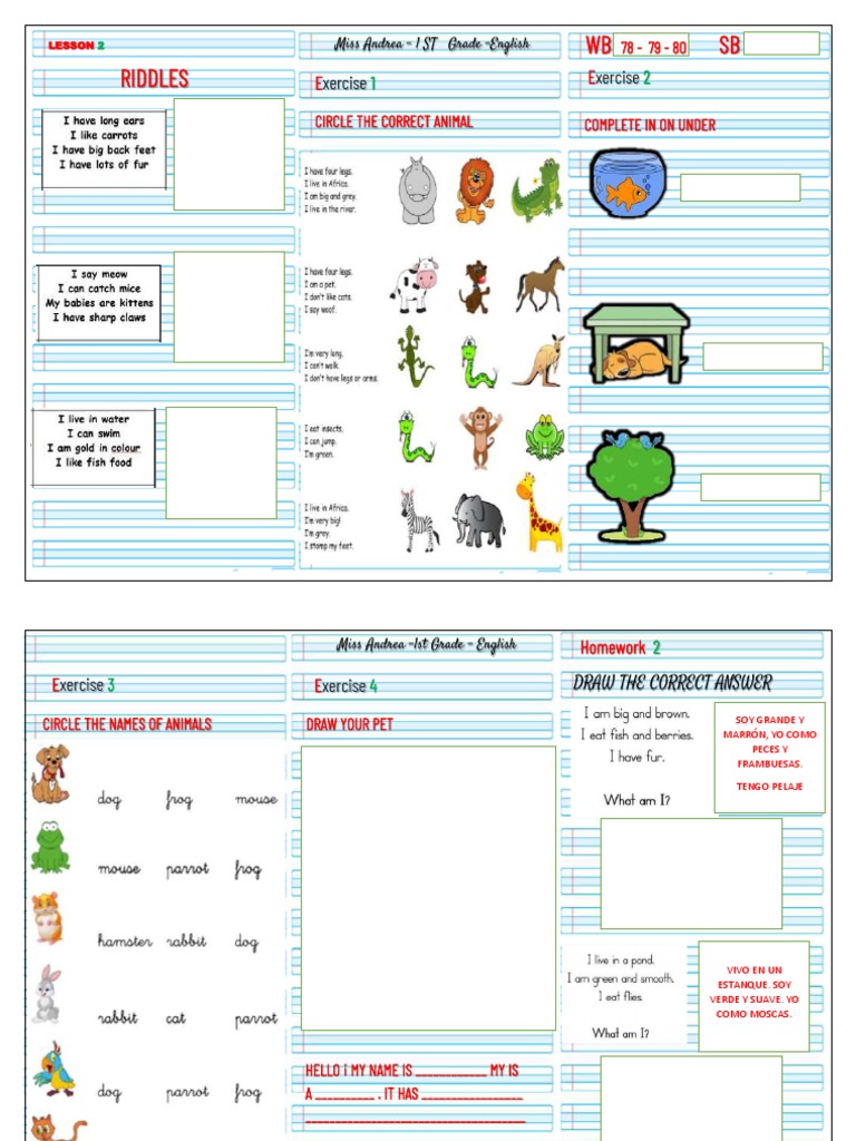 Lesson 2 1ST Grade Third Term | PDF