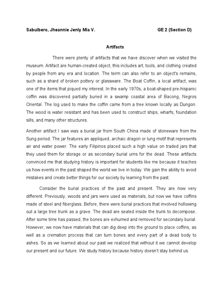 Artifacts | PDF | Social Science