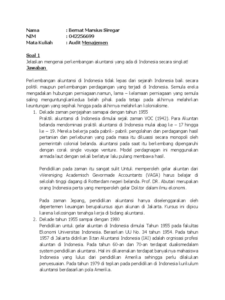 Tugas 1 Tugas Akhir Program NIM 042256699 | PDF