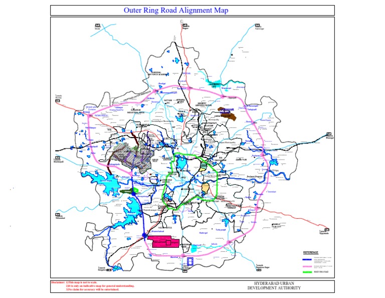 Hyderabad ORR Map | PDF | Nature | Teaching Mathematics