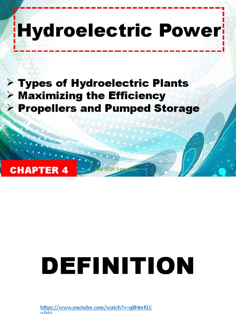 Chapter 4 - Hydroelectric Power | PDF | Hydroelectricity | Dam