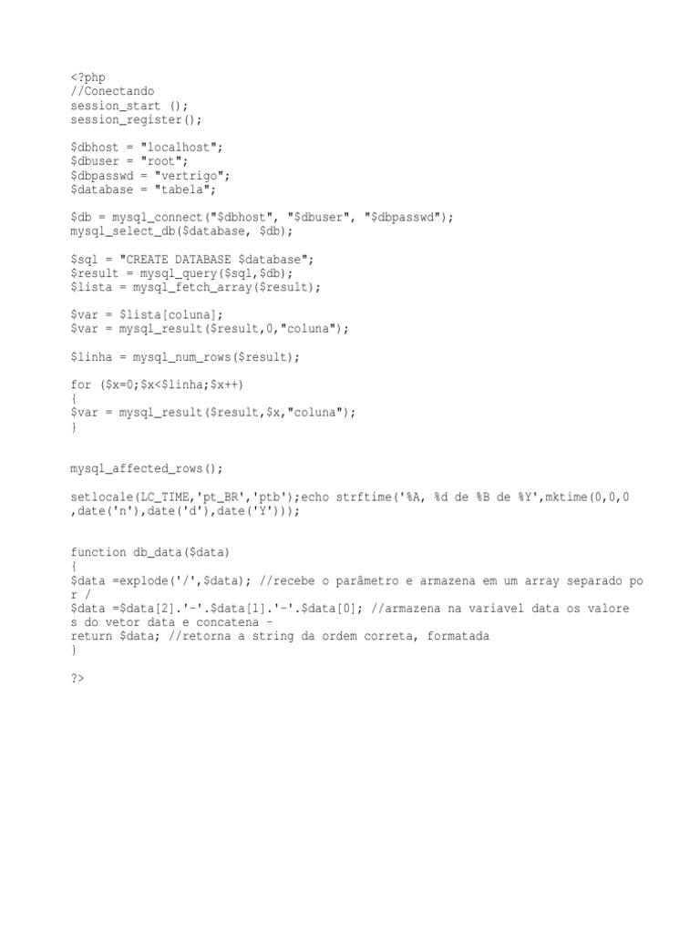 Comandos PHP | PDF | Métodos y materiales de enseñanza | Informática