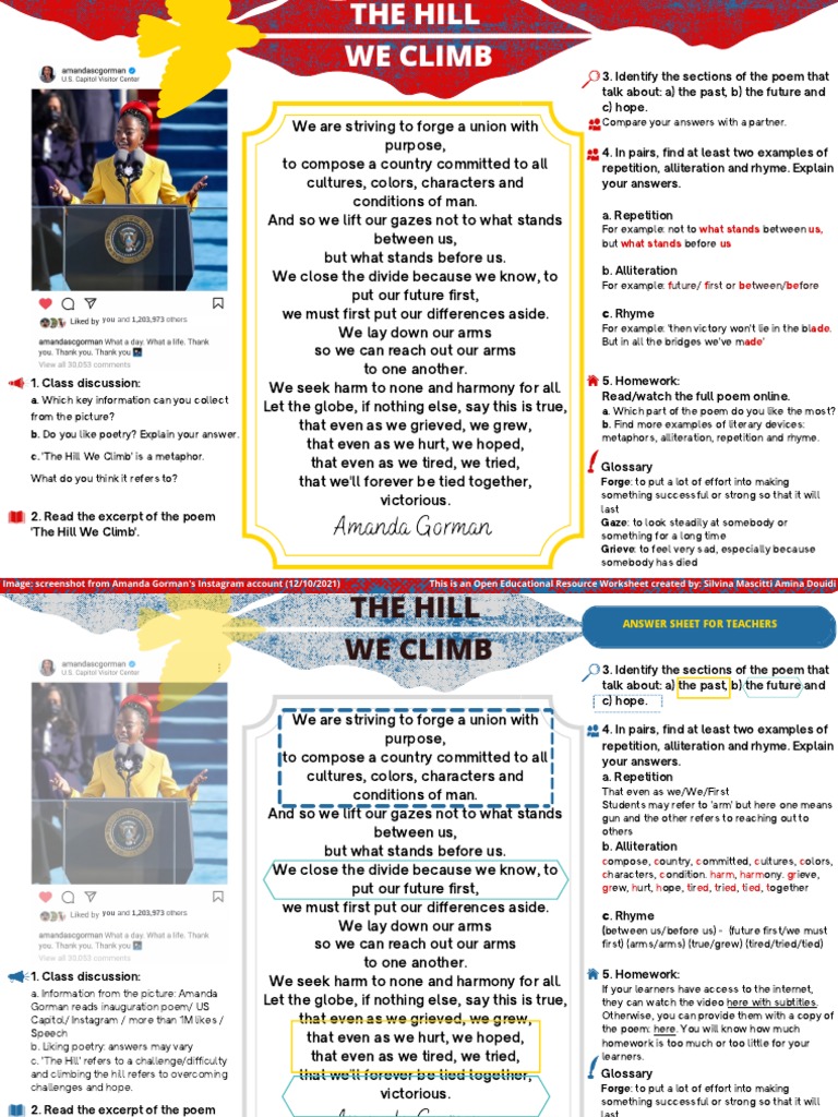 Black History Month - Poem - Ss Worksheet and Ts Notes | PDF | Poetry