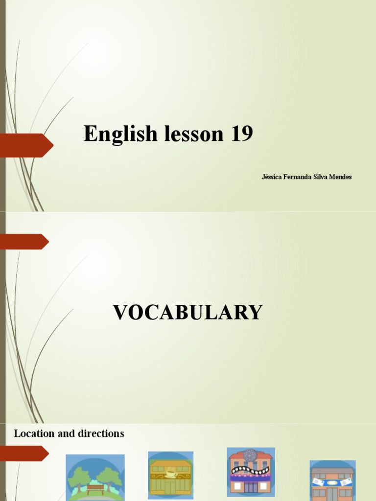 English Lesson 19 Pdf