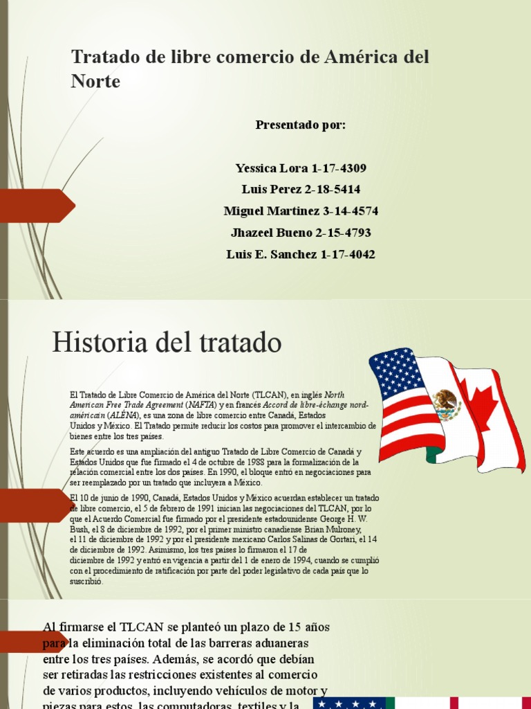 Historia y Efectos del TLCAN | PDF | Tratado de Libre Comercio Norteamericano | Economias