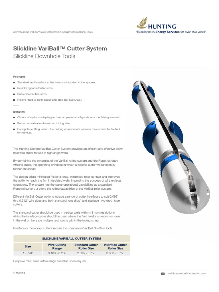 VariBall Cutter System | PDF