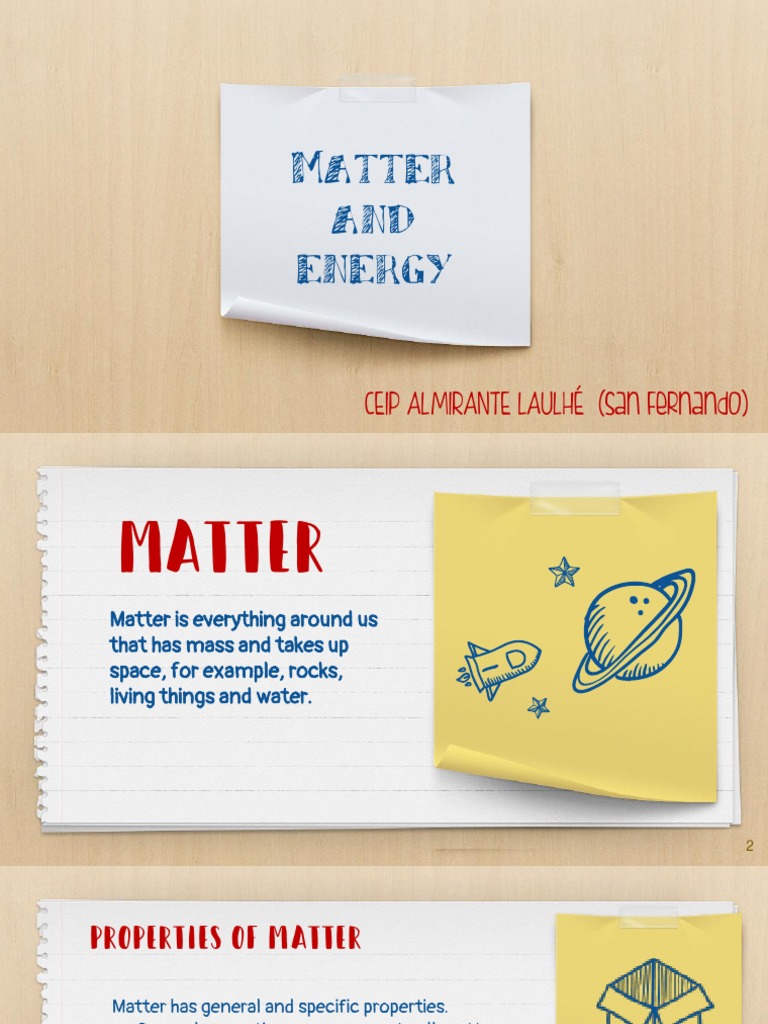 Matter and Energy | PDF