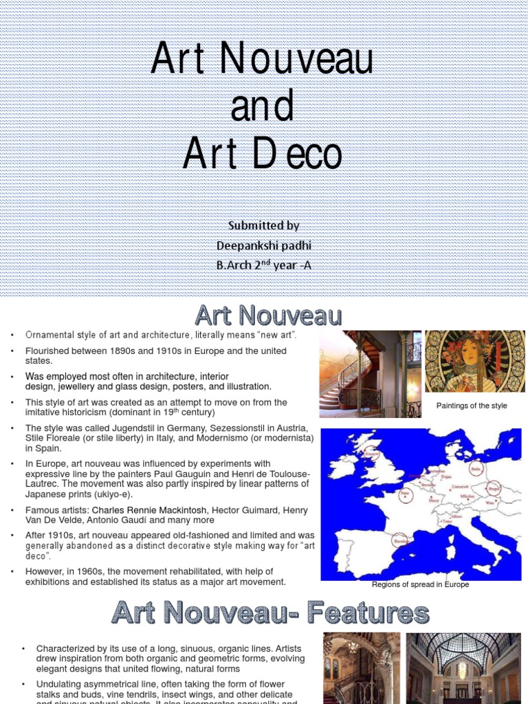 Art Nouveau and Art Deco | PDF | Art Nouveau | Art Deco