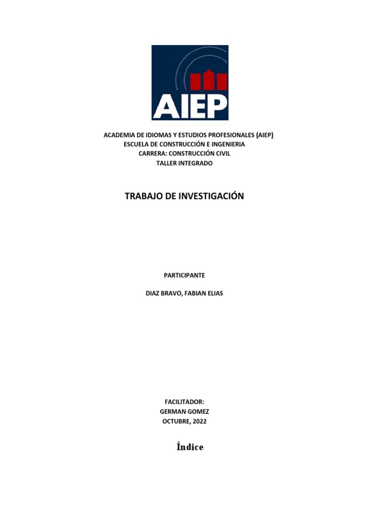 Informe Taller Integrado | PDF | Fundación profunda | Hormigón