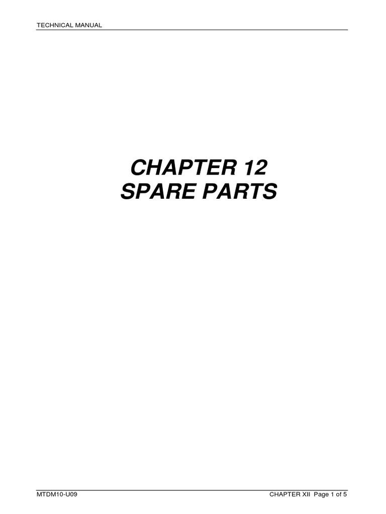MTDM10-U09 Chap12 SPARE PARTS | PDF | Printed Circuit Board | Personal Computers