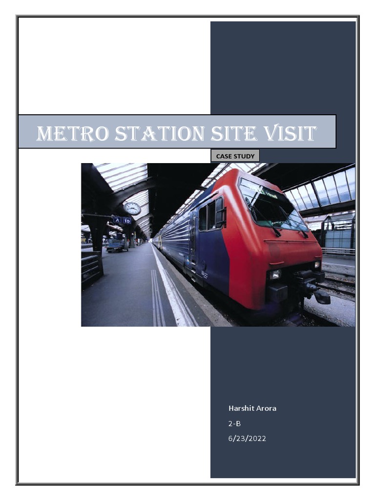 Metro Station Design Insights in Dwarka | PDF | Civil Engineering ...
