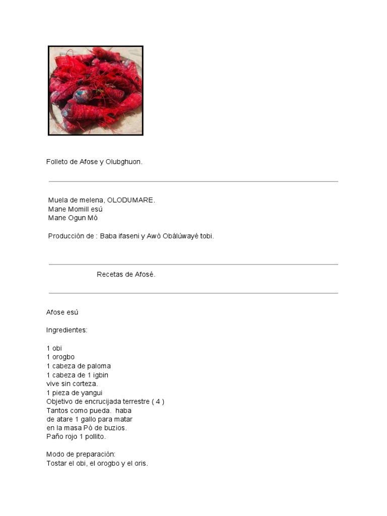 Folleto Afose y Olubghuon | PDF