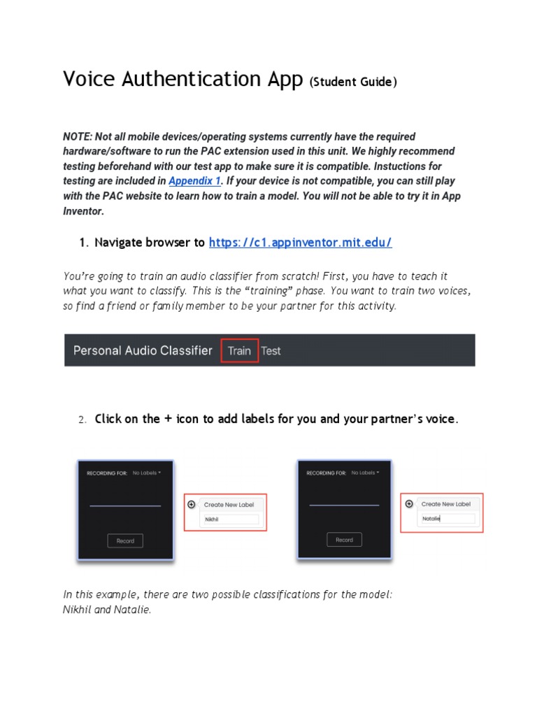 Voice Authentication App Tutorial | PDF | Mobile App | Application Software