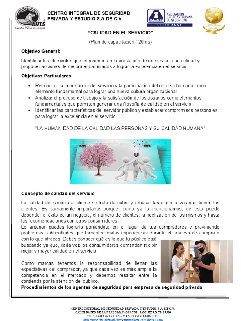 Capacitación en Calidad de Servicio | PDF | Calidad (comercial) | Cliente