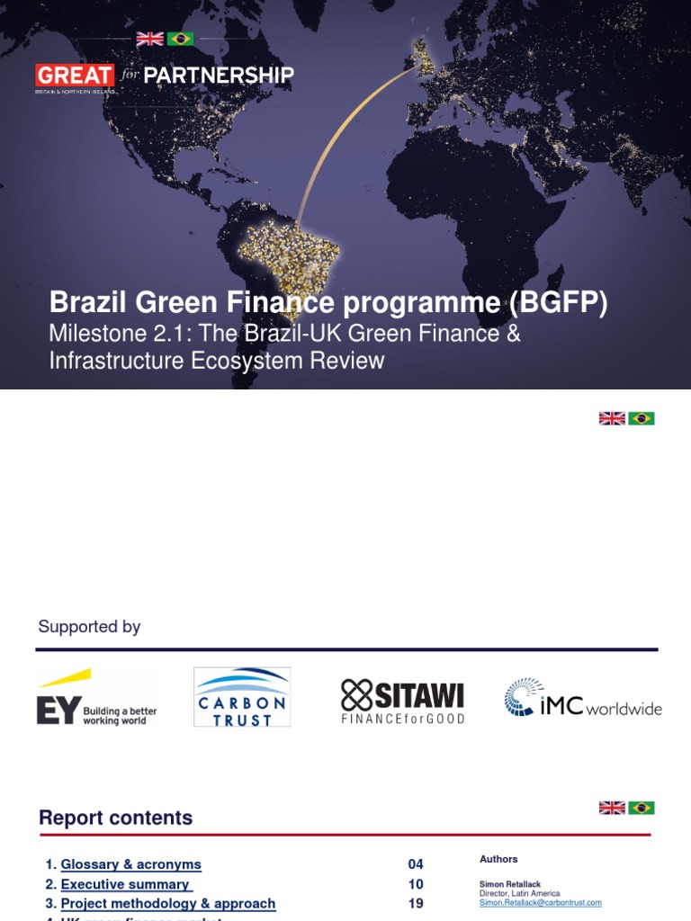 Brazil UK Green Finance Infrastructure Ecosystem Review Final | PDF ...