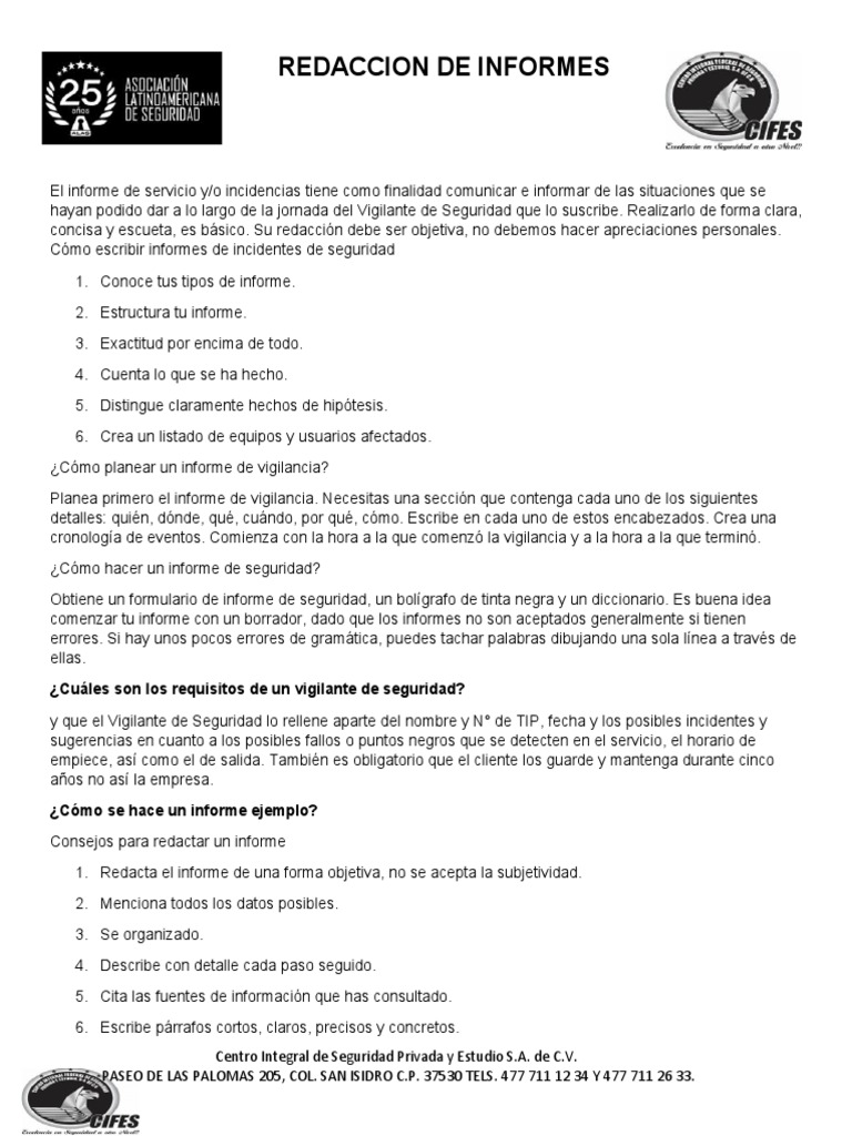 Redaccion de Informe1 | PDF | Información