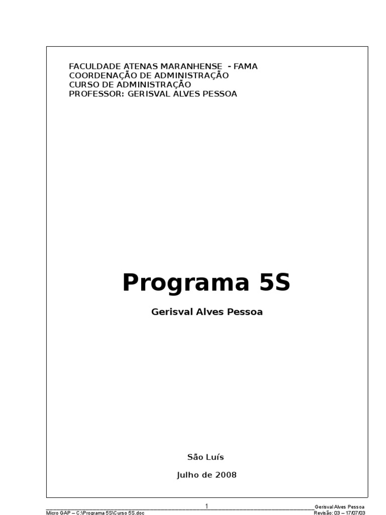 Programa 5S | PDF