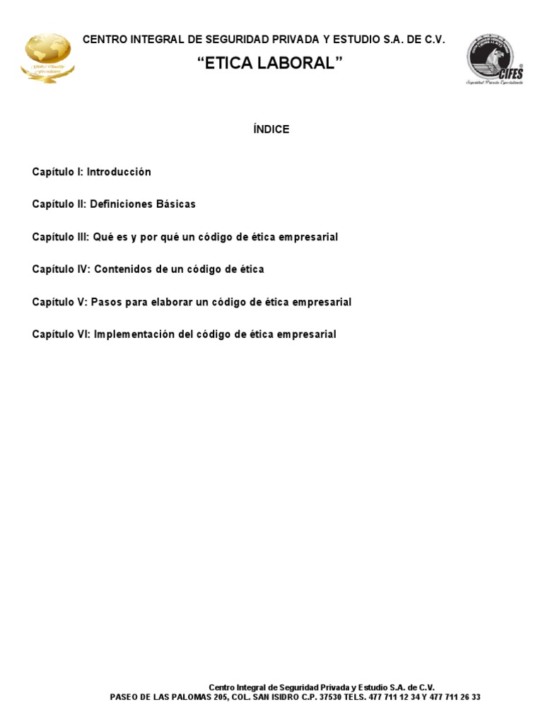 Etica Laboral | PDF | Moralidad | Business