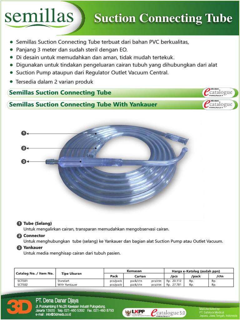 Suction Connection Tube Brosur - 20 Agustus 2019 | PDF