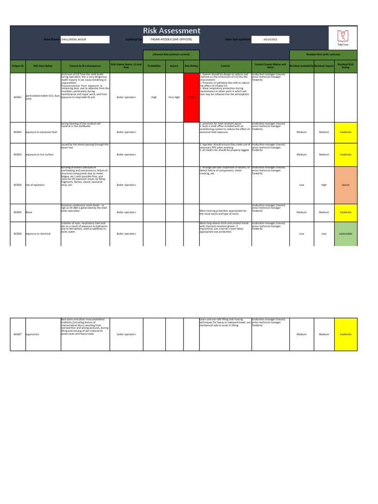 Risk Assessment Pdf Water Treatment Water