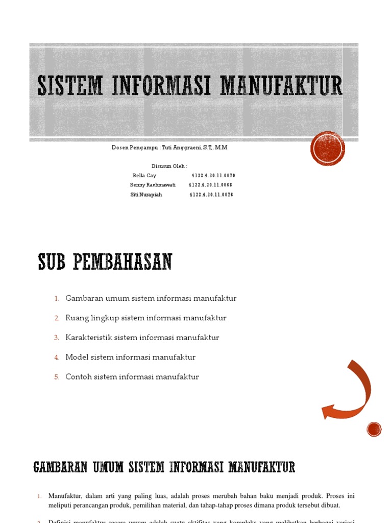 KEL - 4 SIM MANUFAKTUR-dikonversi | PDF | Bisnis | Teknologi & Rekayasa